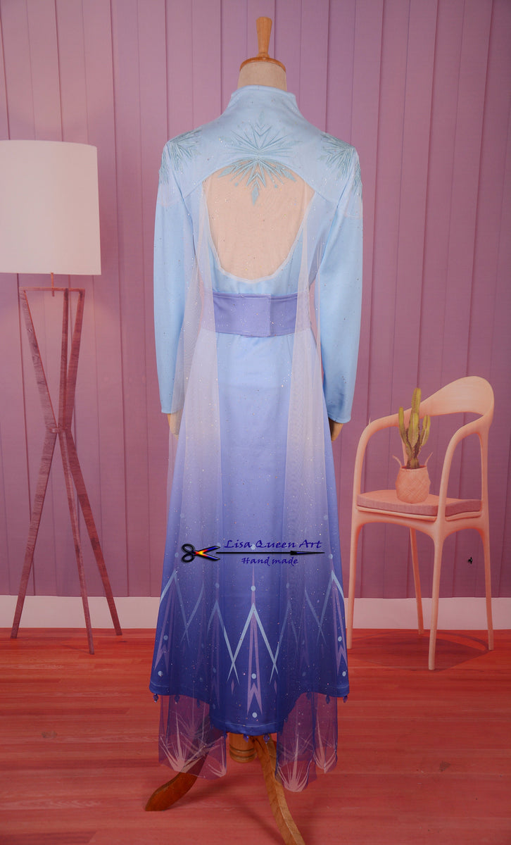 Halloween Elsa Dress Frozen 2 Elsa Queen Cosplay Costume Mermaidcosplay