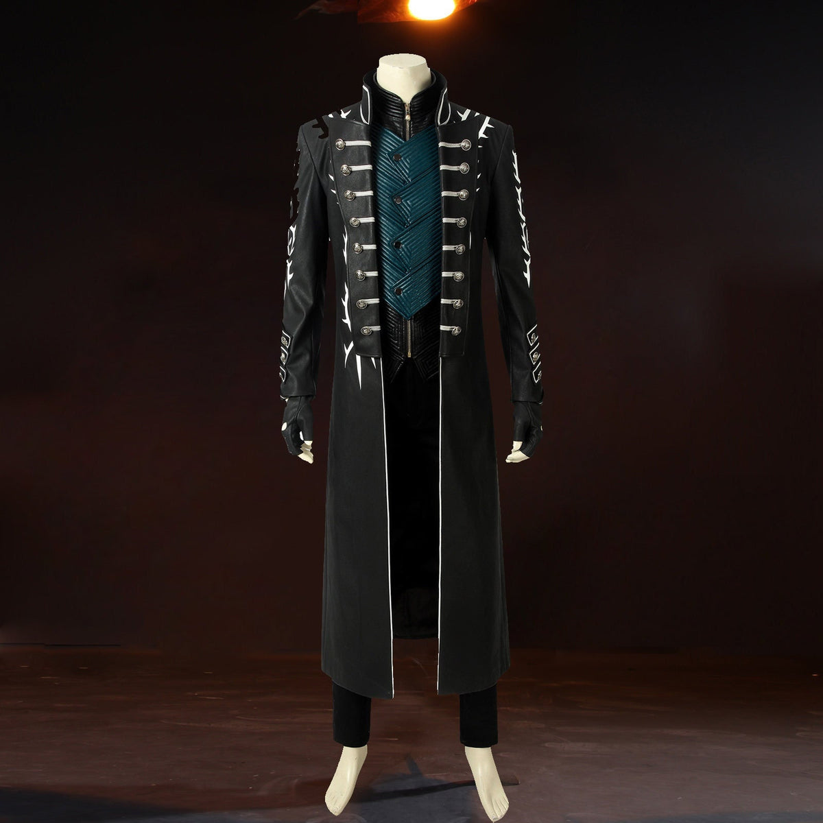 Cosplay costume Vergil Trench coat Boots Devil May Cry 5 Vergil ...