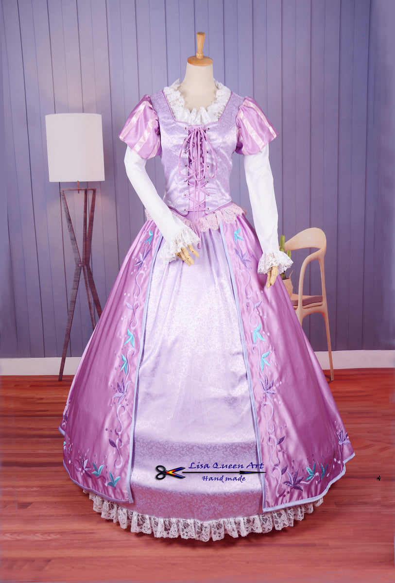 Cosplay Costume Tangled Rapunzel Dress Princess Tangled Rapunzel ...