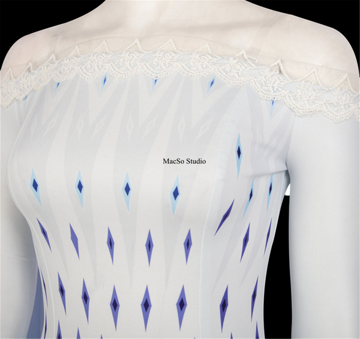 Frozen 2 Princess Elsa Beauty Blue Dress Birthday Prom Cosplay Costume ...