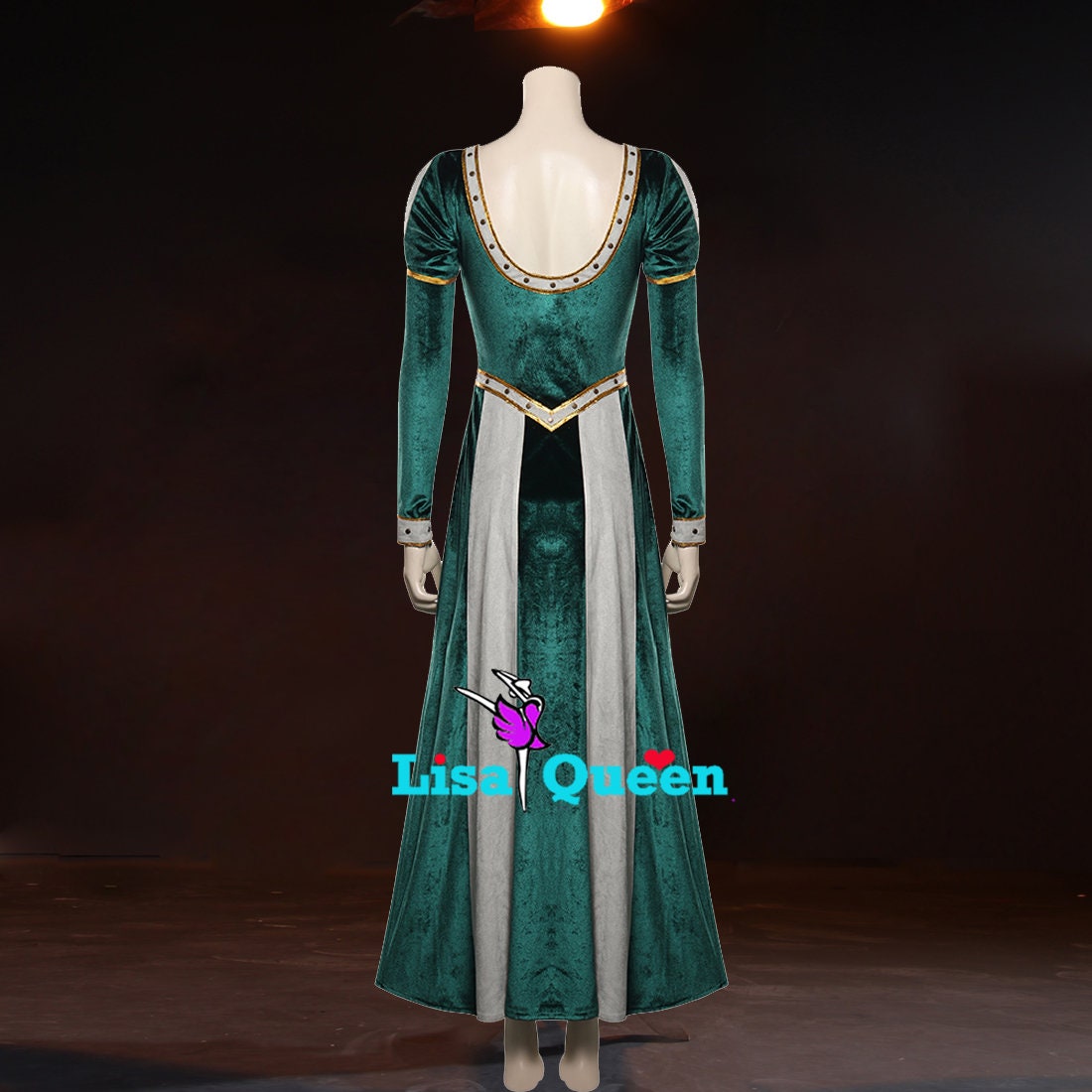 Shrek Fiona Dress wonen for Halloween Shrek Fiona 2 Princess Cosplay C ...