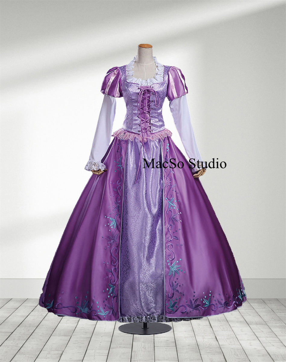 Tangled Rapunzel Cosplay prom dress Purple gown Cosplay ball gown Wome ...