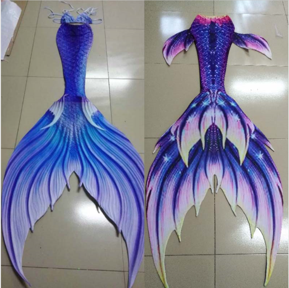 Buy Swimmable Mermaid Tail for Women with Monofin Bikini Suit Cospaly ...